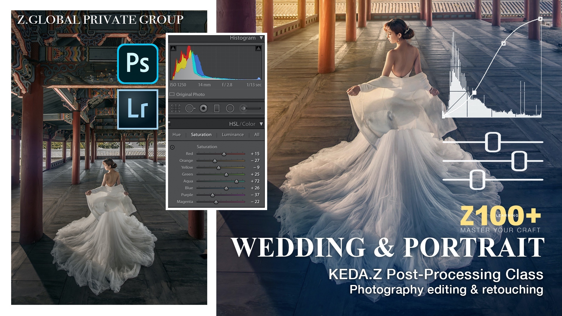 Wedding & Portrait Post-Processing Online Class 1.0 - (Z100+ Class by Keda Z)