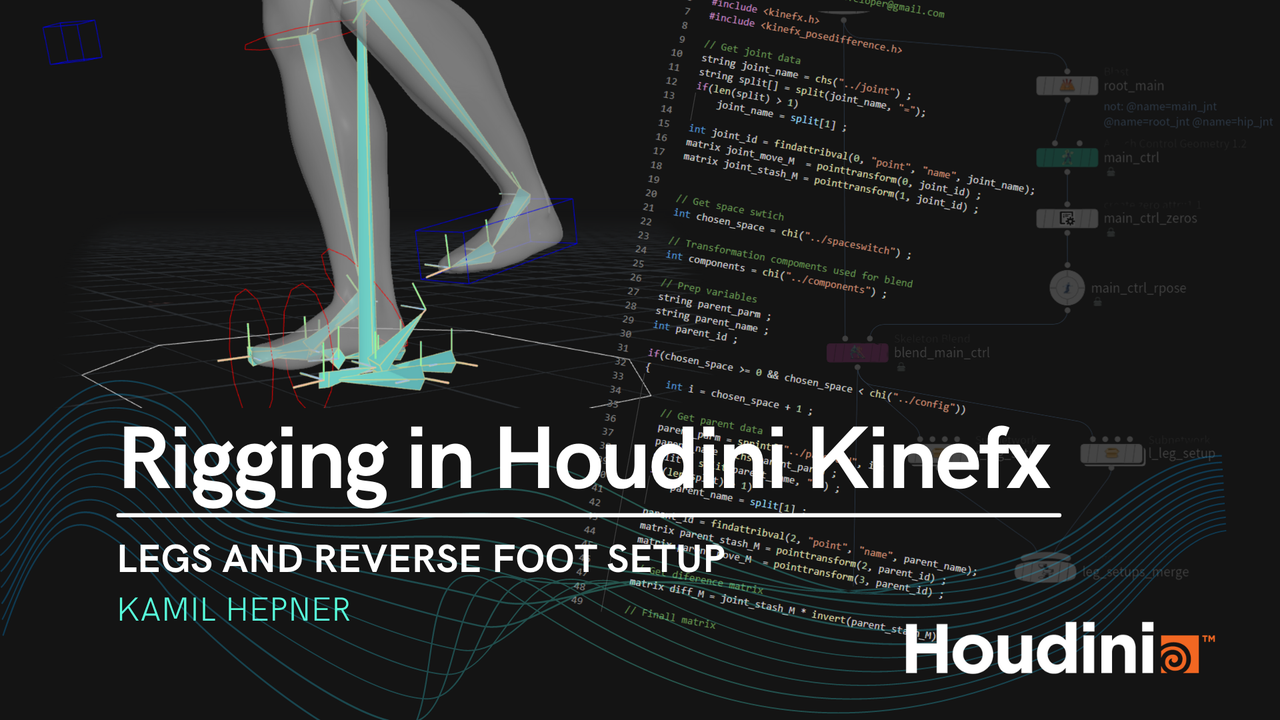 Rigging in Houdini Kinefx with Kamil Hepner