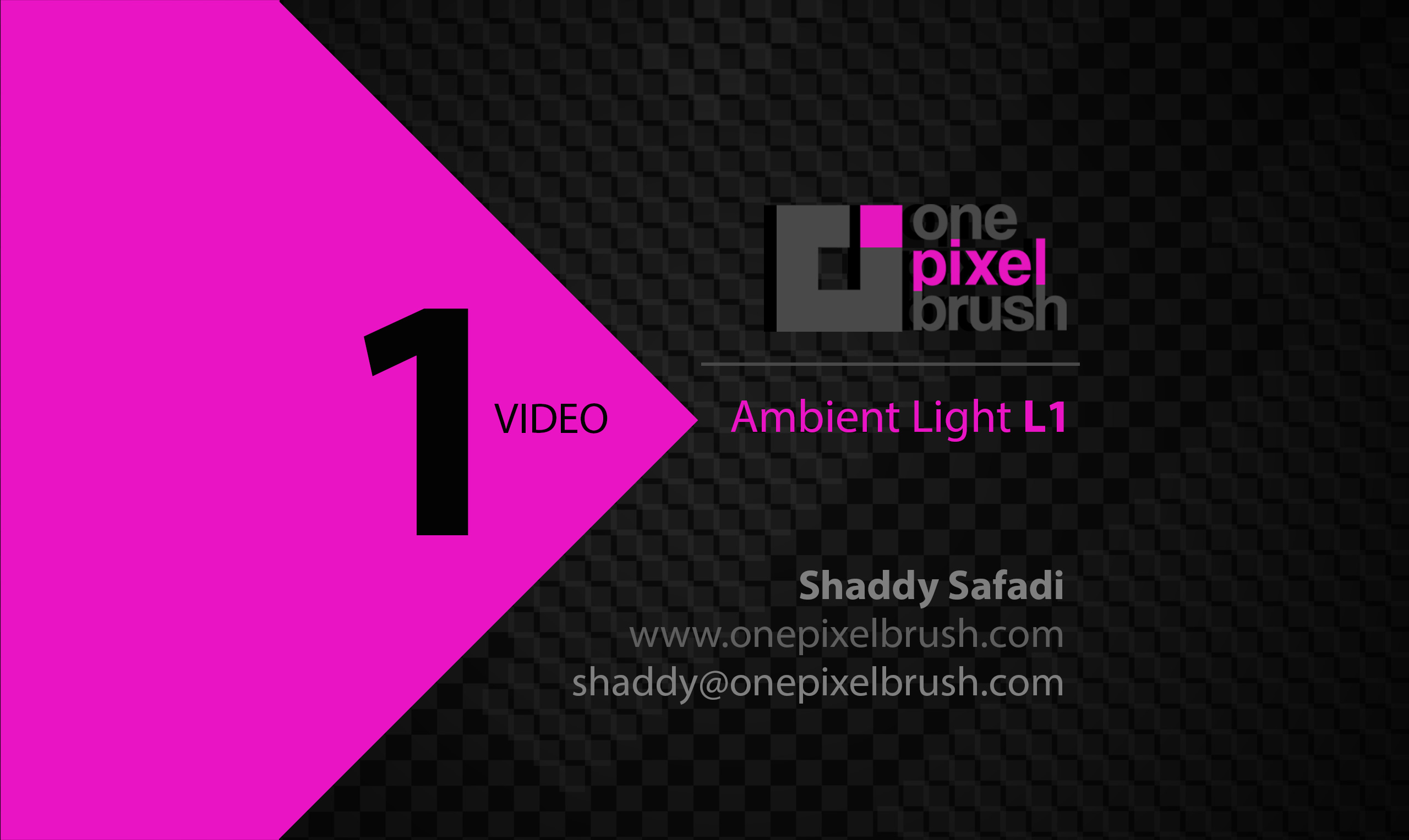Ambient Light L1 By One Pixel Brush 