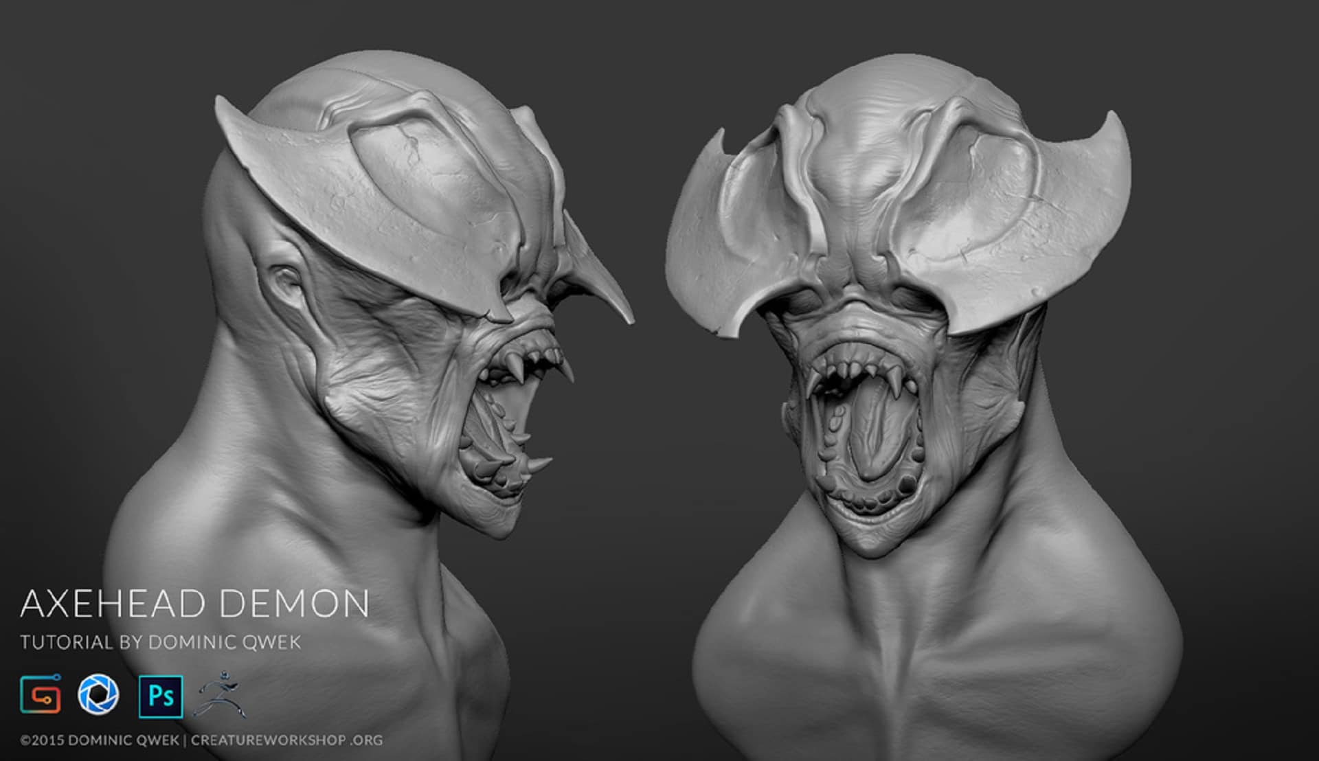 Axehead Demon Tutorial by Dominic Qwek