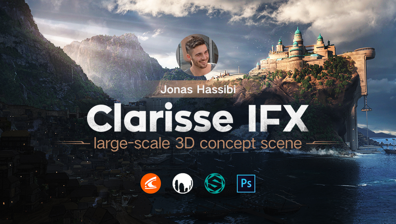 Clarisse IFX 3D Large Scale Concept Art Creation by Jonas Hassibi