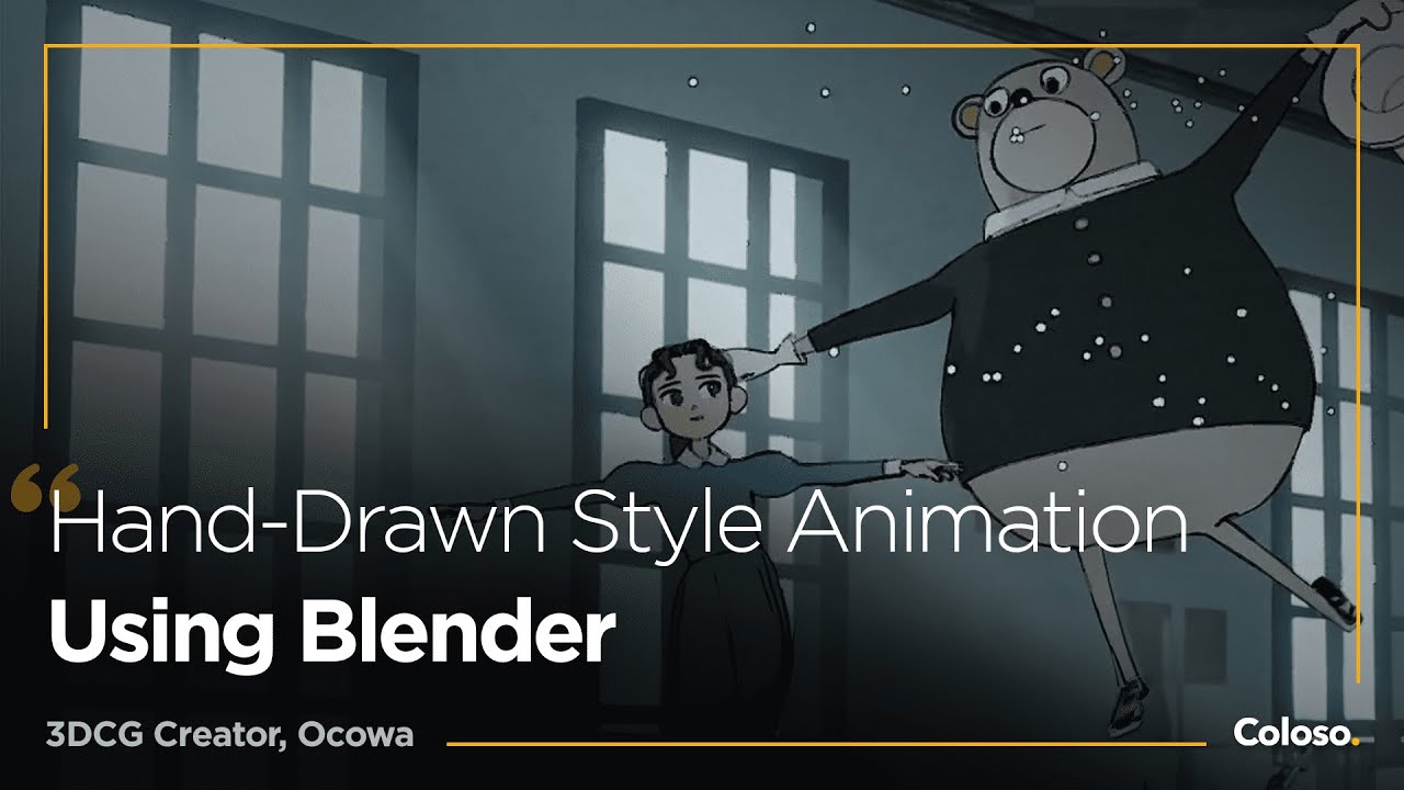 Hand-Drawn Style Character Animation with Blender [Coloso, Ocowa, GBC Dub]