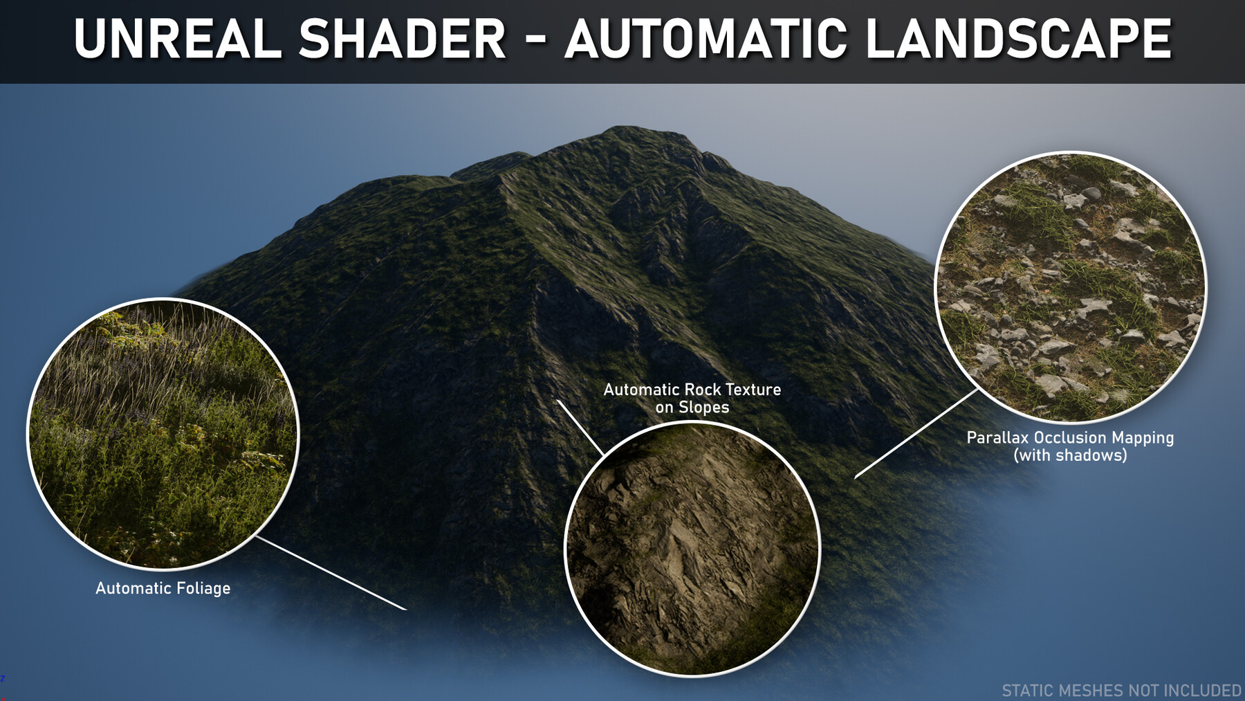 Unreal Shader - Procedural Automatic Landscape by Michael Gerard
