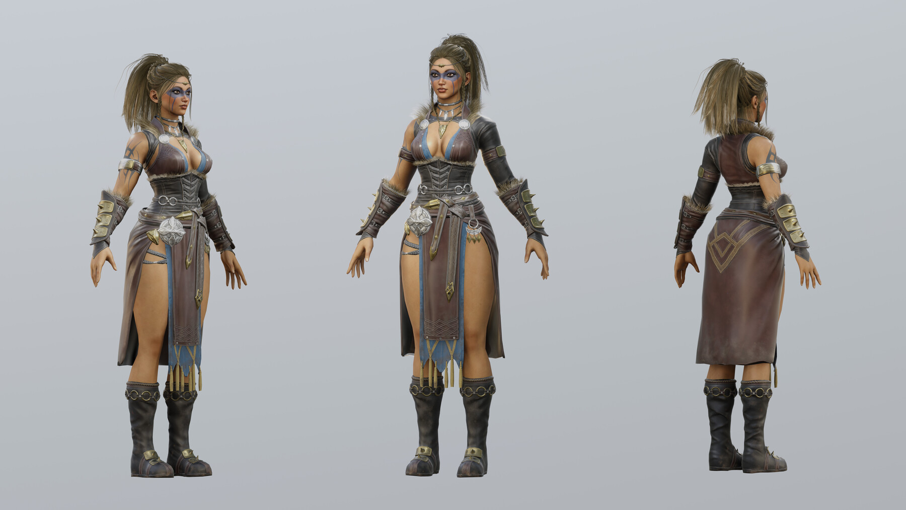 Blender - Game Ready Character Modeling - Full process video & 3D model by Flycat