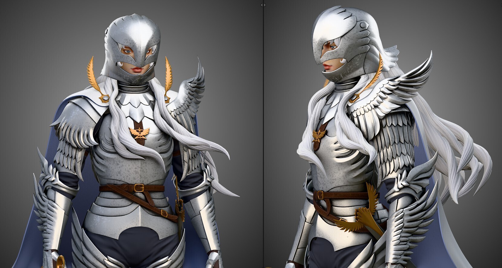 Griffith - Fanart - Blender modeling full process videos & resources by Flycat