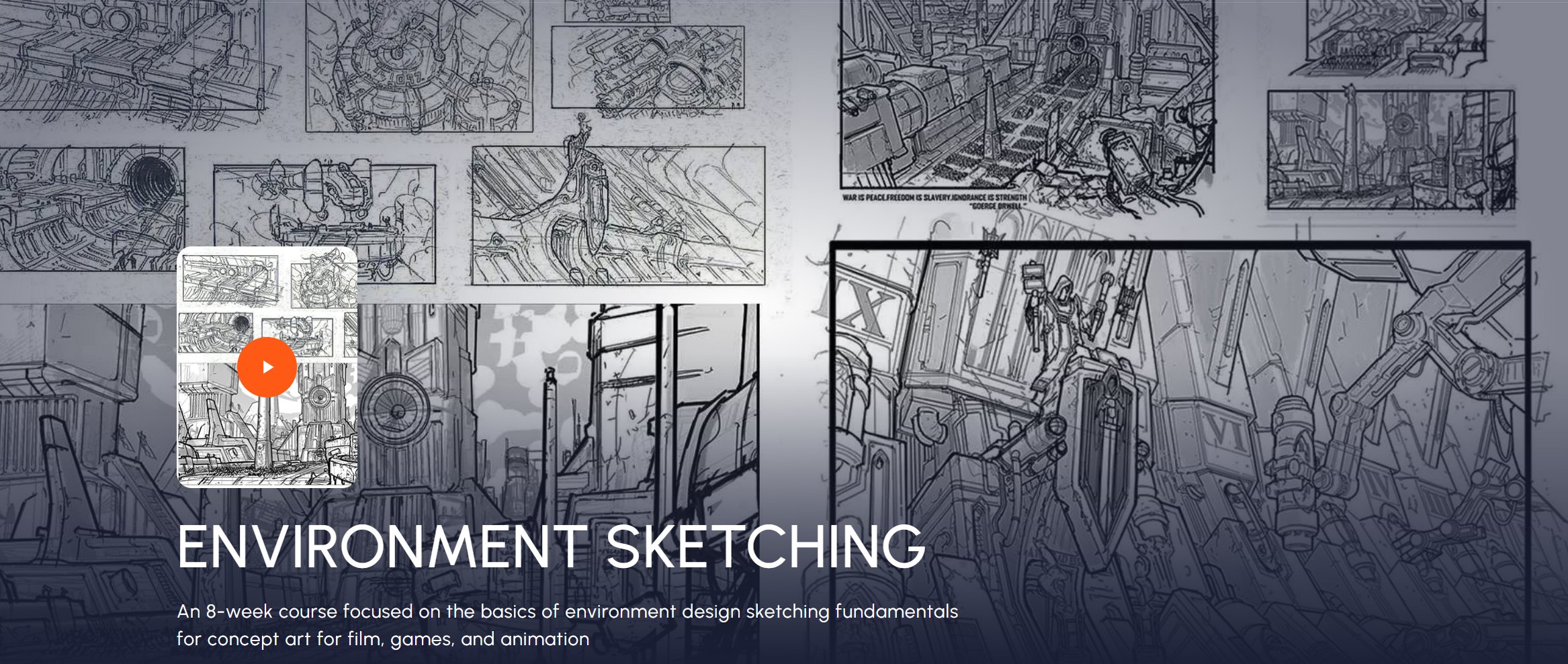 Environment Sketching [CGMA, Dzu Nguyen, Group-Buy]