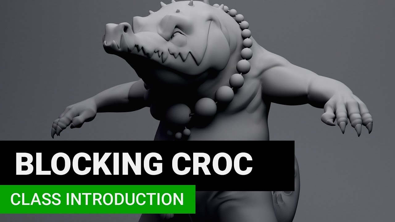 Maya Modeling Croc Blocking The Model In Maya