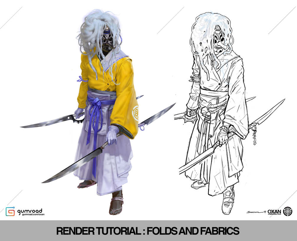 Rendering Tutorial Part 2 Folds and Fabrics by Yohann Schepacz