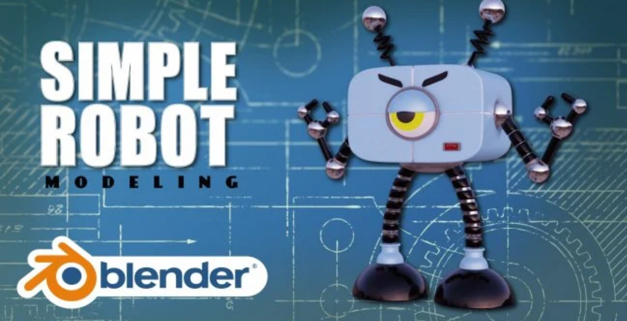 Create A Robot Character With Blender by Zerina Cmajcanin