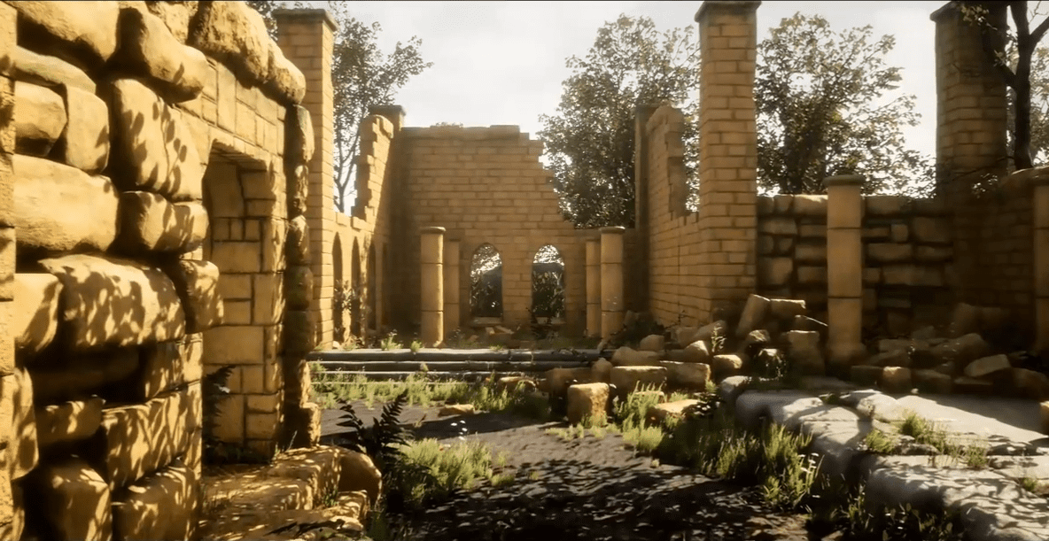 Ancient Ruins 3D Game Environment in Blender 2.82 by Victory3D