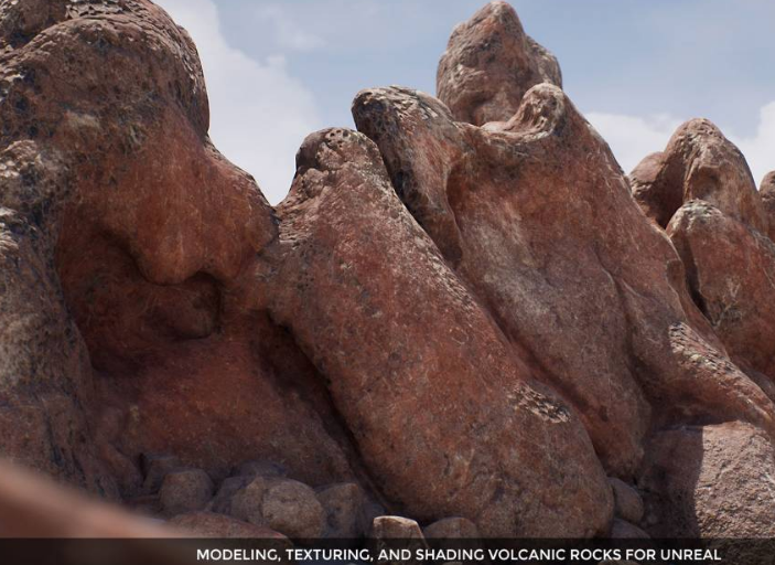 Modeling, Texturing, and Shading Volcanic Rocks for Unreal by Casper ...