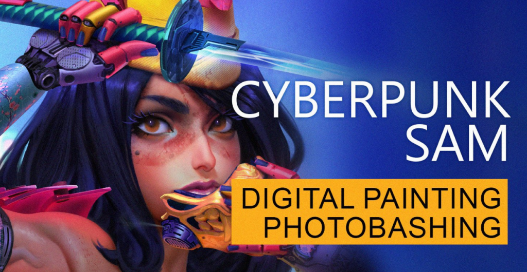 Cyberpunk Sam - From Sketch to Final