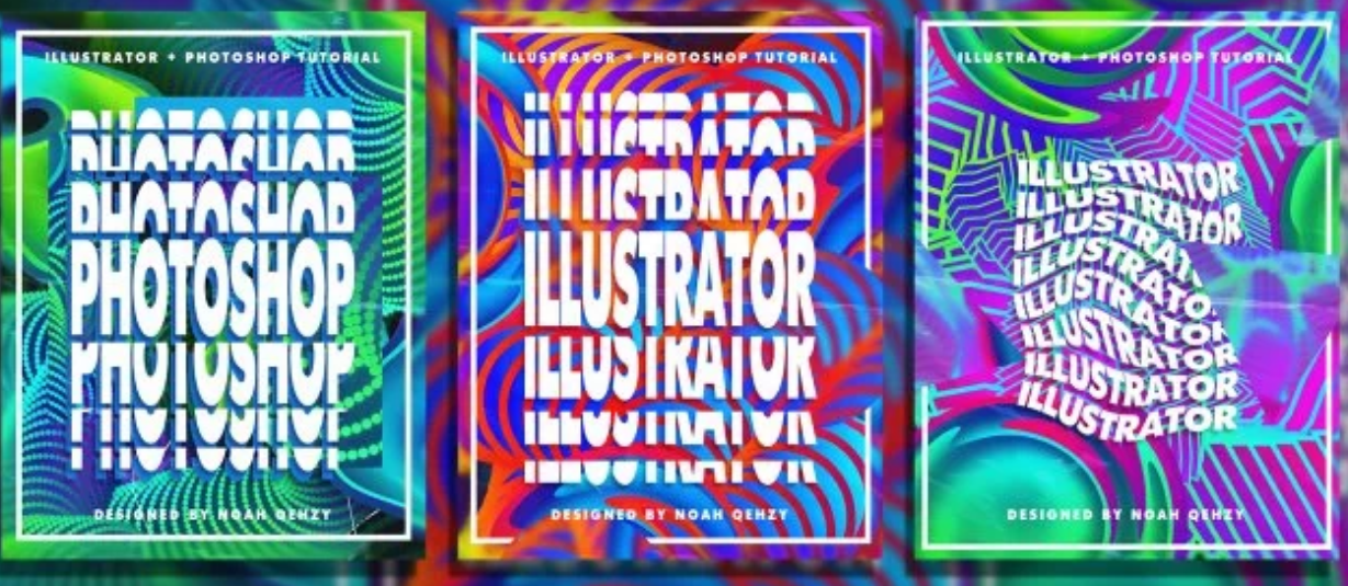 Create Colorful Pattern Posters In Illustrator And Photoshop