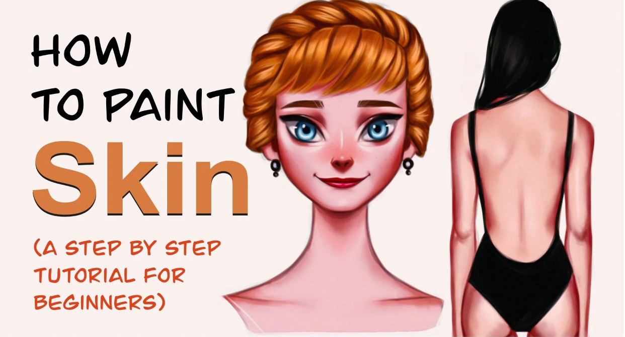 How to Paint Skin - A step by step tutorial for beginners - Banashree Das