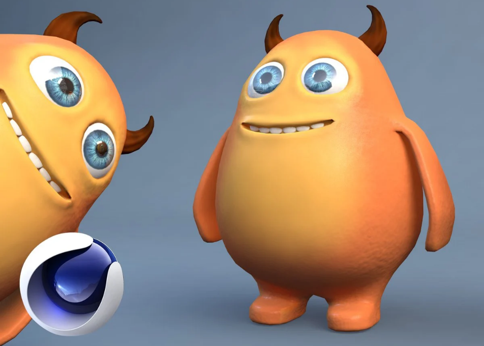 3D Character Creation in Cinema 4D - Modeling a Happy Monster