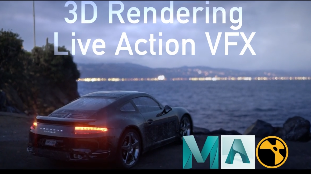 Arnold, Maya, Nuke - Intro to 3D Rendering Live Action VFX