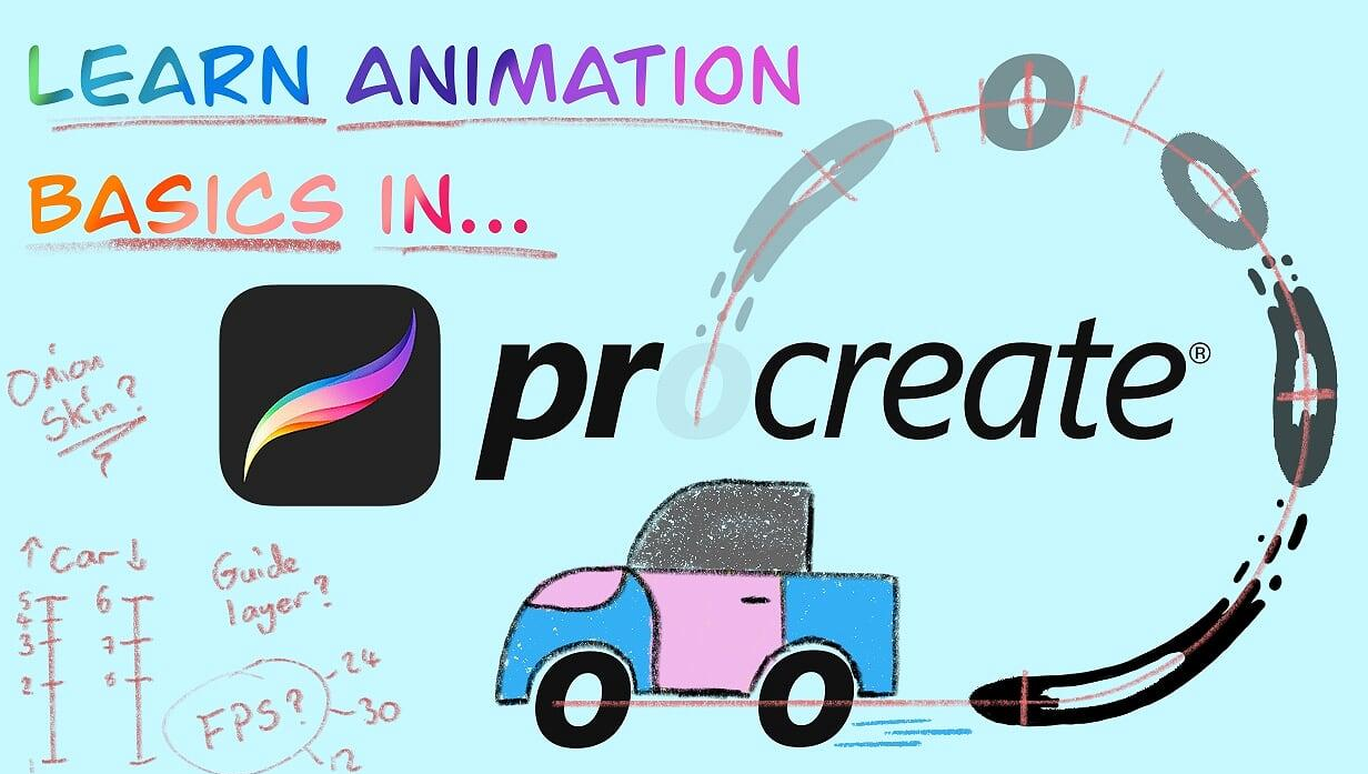 Learn Animation Basics in Procreate - Animate a Looping Car gif - Chris ...