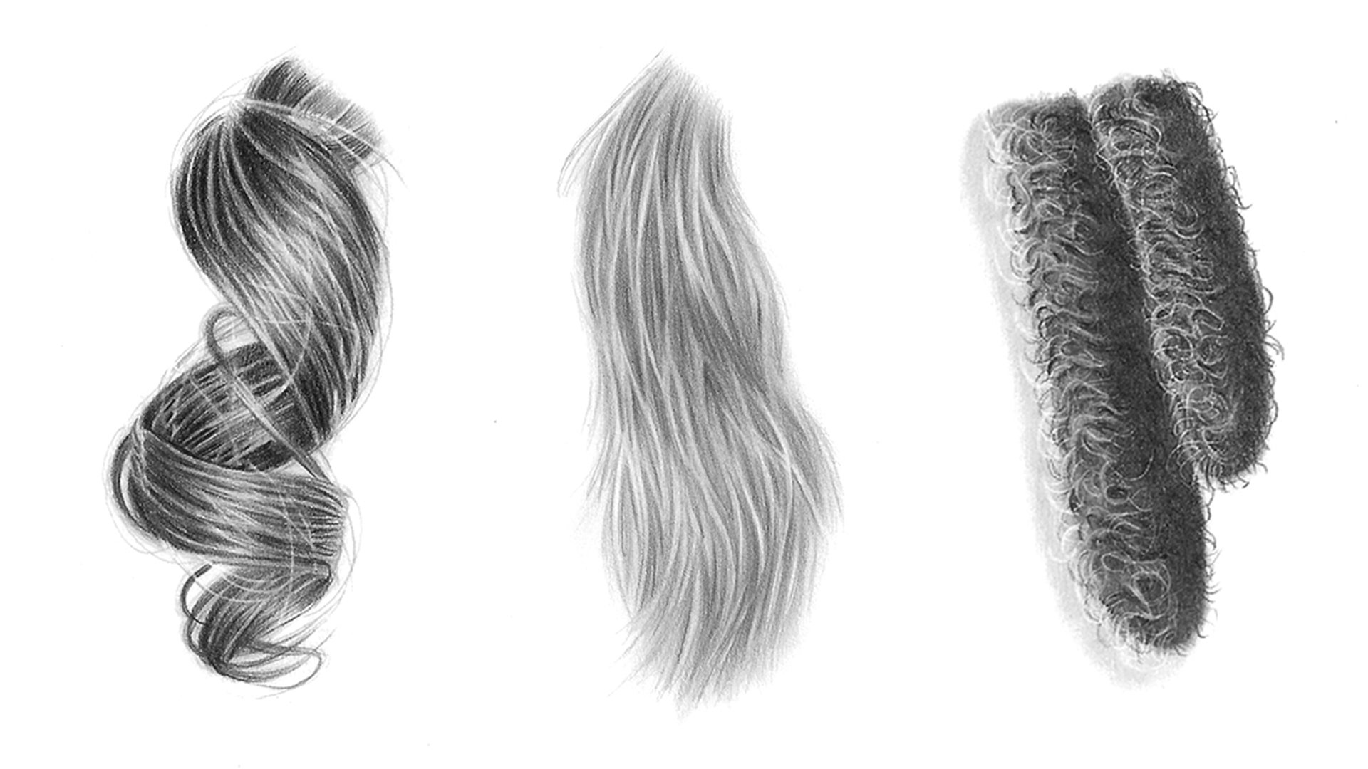 Drawing Realistic Hair and Beard with Graphite