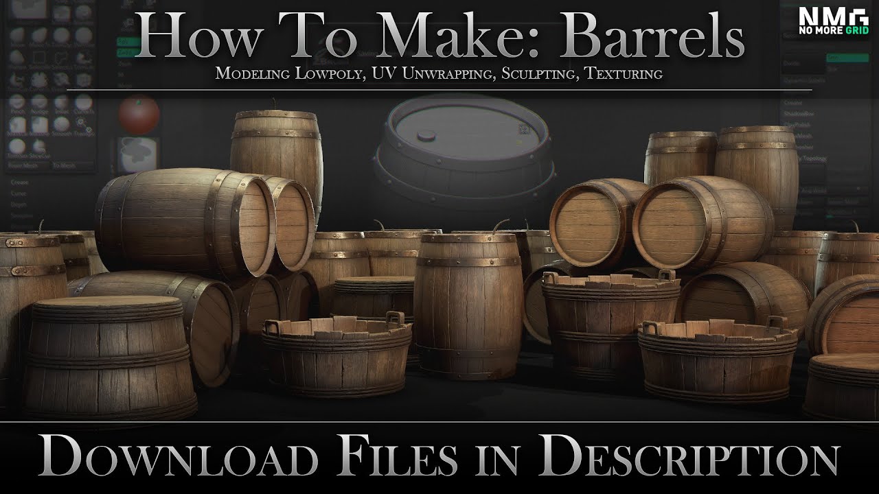 How to Make a Barrel (Wooden Barrel - Mini Tutorial) by Soul Exist