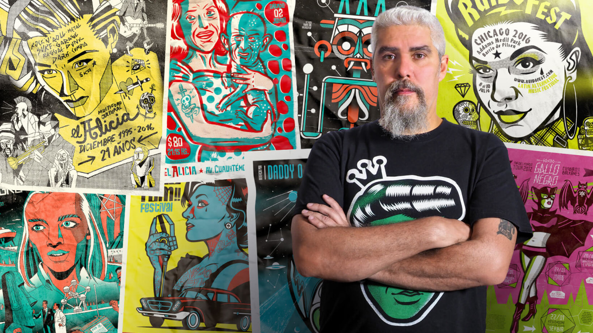 Illustrated Rock Posters (Spanish, Multisub)