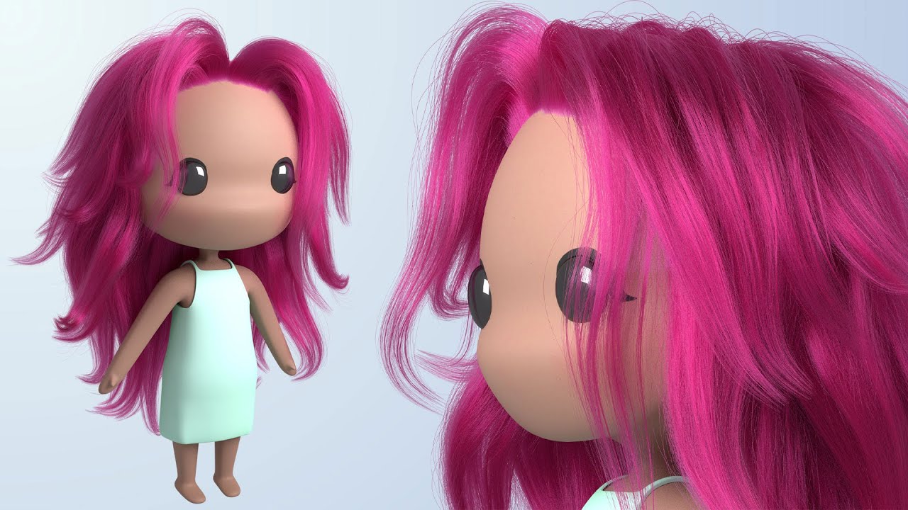 Creating a Stylized Groom in Maya & Xgen - Tube Geometry Workflow with ...