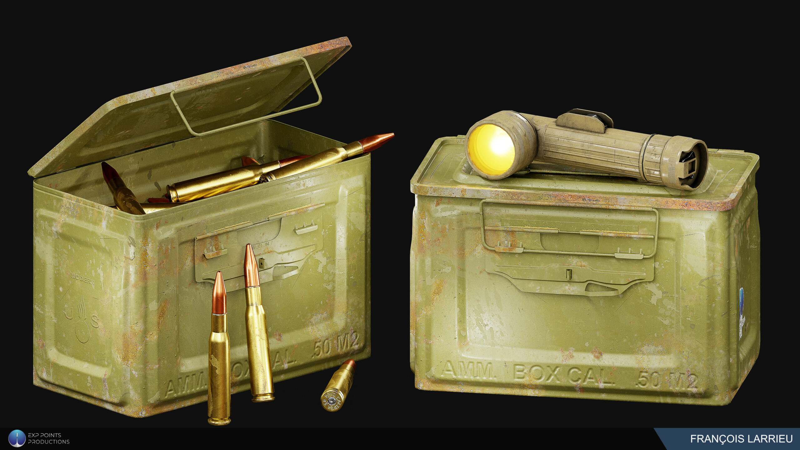 Military Prop Creation in Blender by François Larrieu (Experience Points)