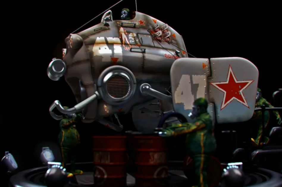 Vehicle Rendering Retro Russian Skimmer By Christophe Desse