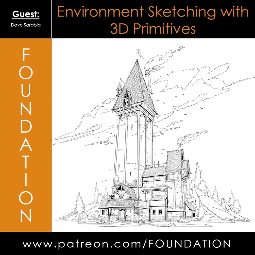 Foundation Patreon - Environment Sketching with 3D Primitives - by Dave ...