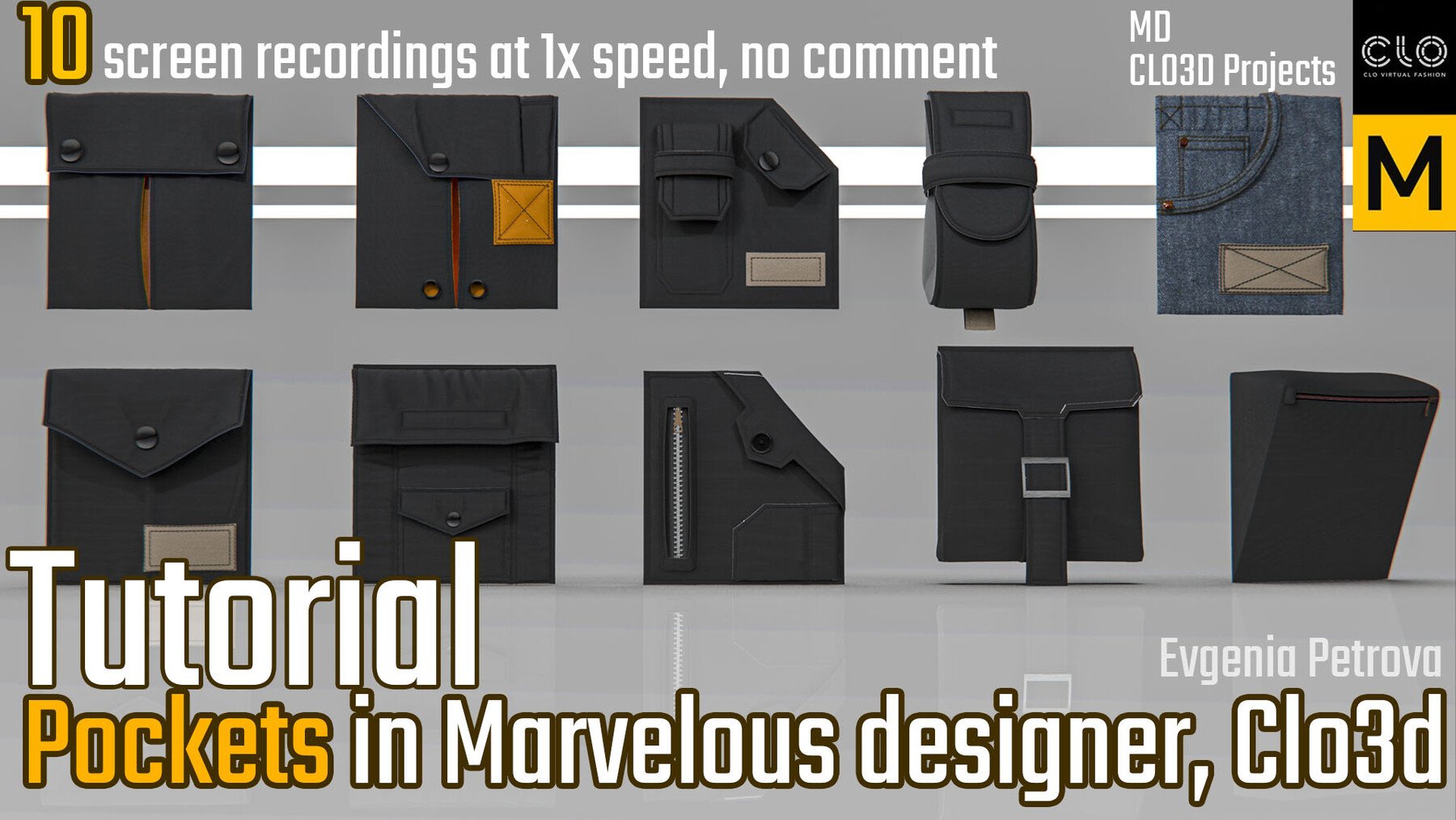 Pocket Tutorial. Clo3d, Marvelous Designer by Evgenia Petrova