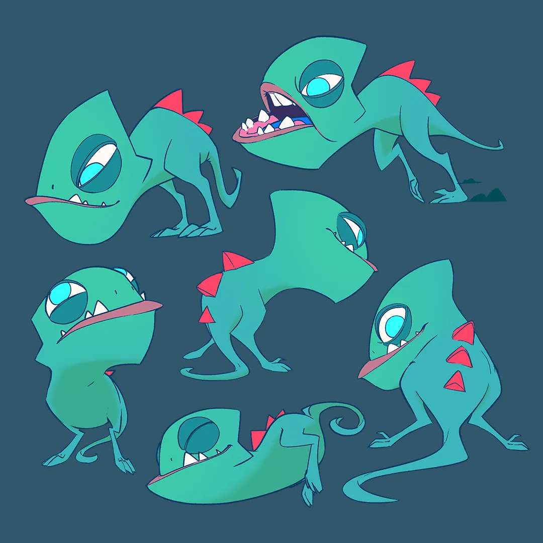 Creature Design for 2D Animation by Saverieau