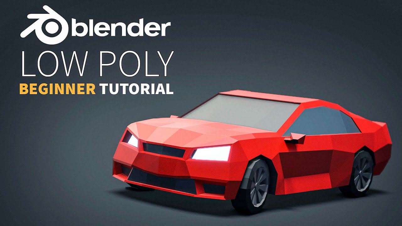 Low poly Super Cars in blender (mega guide)