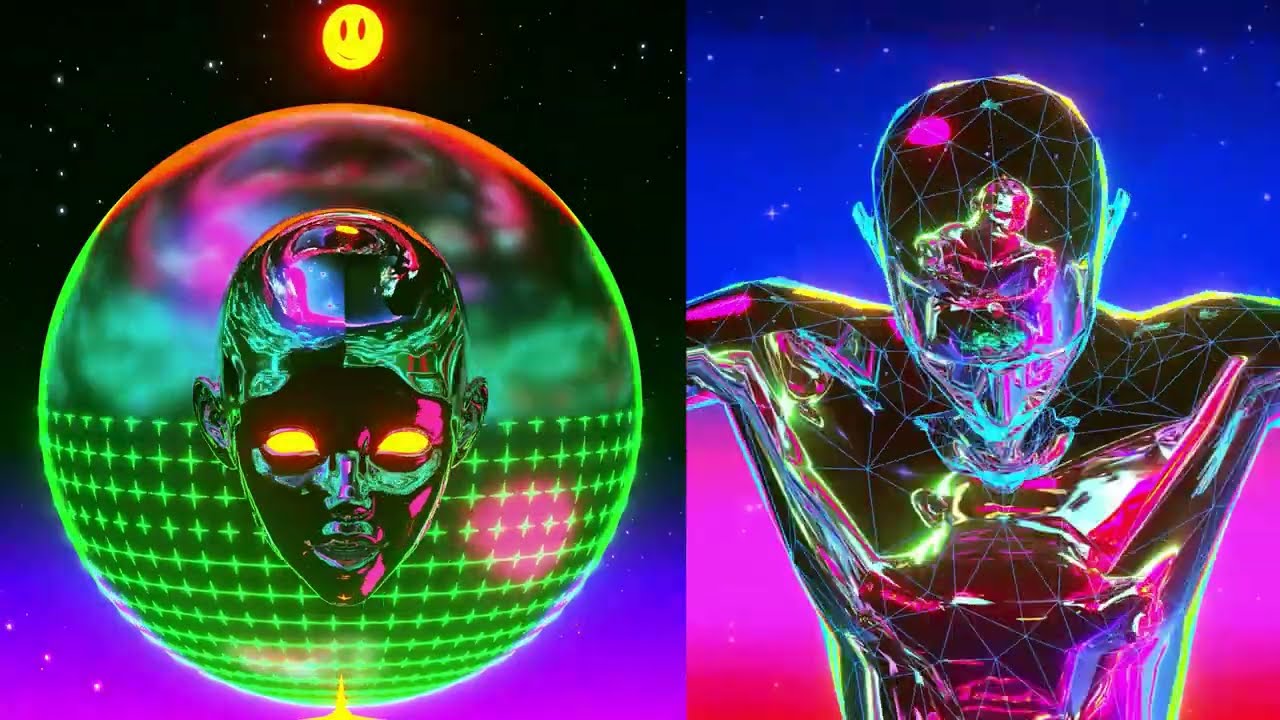 3D Chromatic Iridescent Animation Style in Cinema4D Octane Render