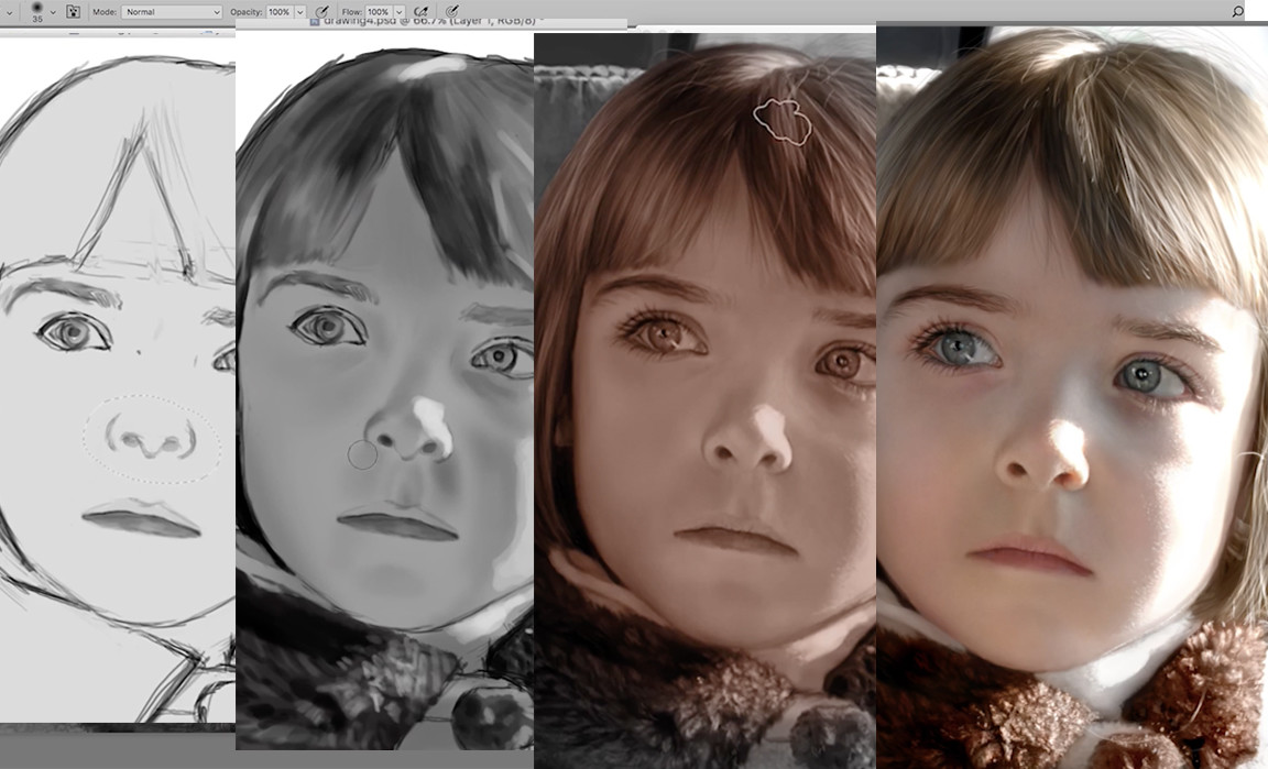 Digital Painting Photo Realism in Photoshop by Chris Scalf