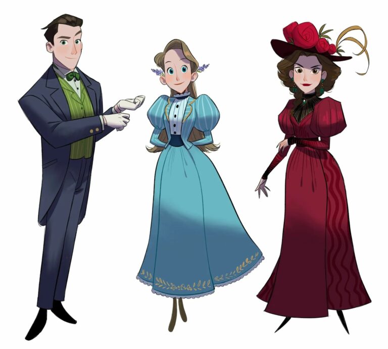 American anime style character illustration, from design to completion ...