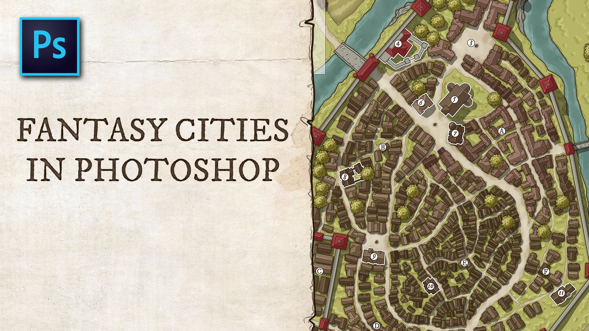 Fantasy Cities in Photoshop by Daniel Hasenbos