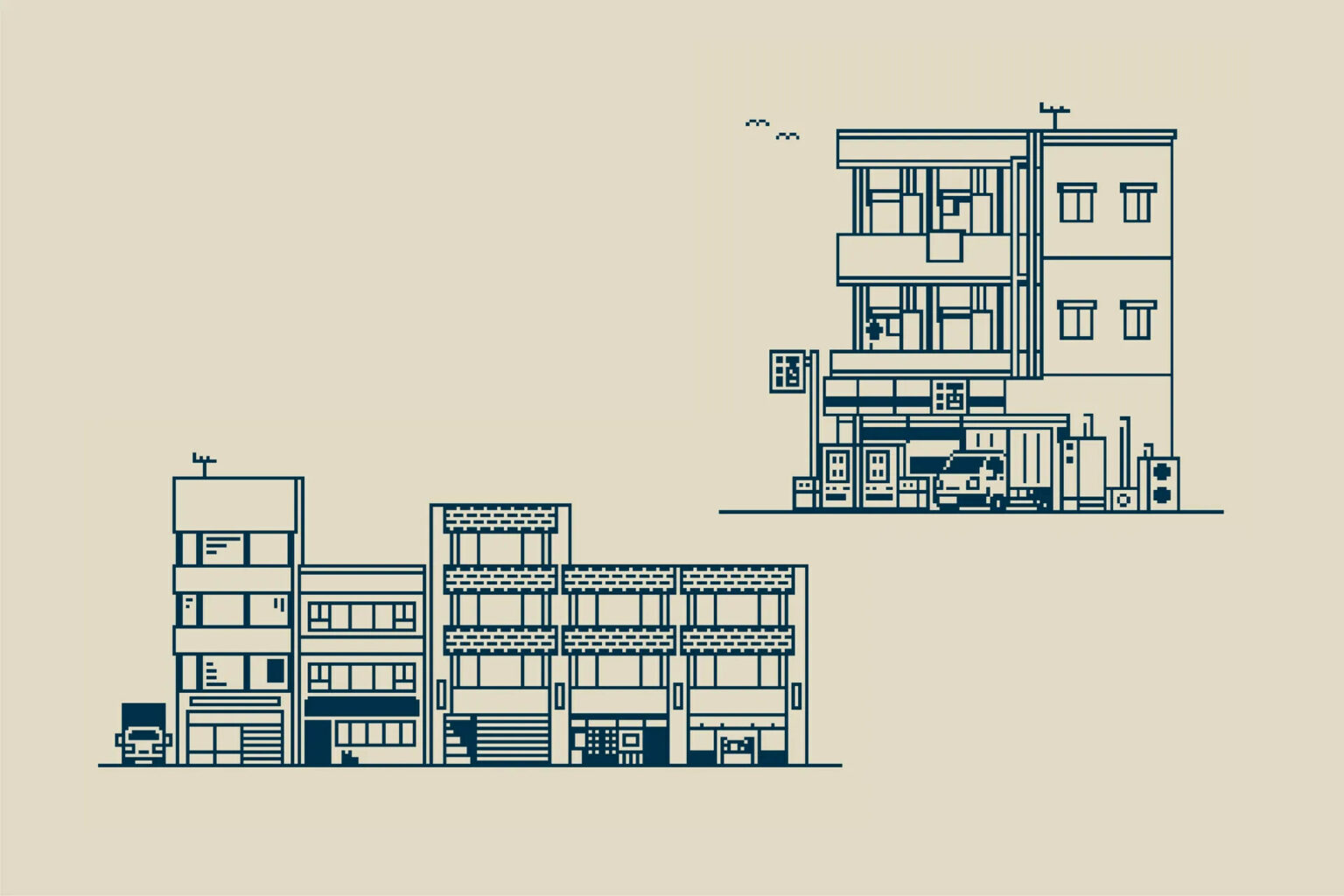 How to draw retro and pop pixel art by Classmate (Japanese, Eng sub)