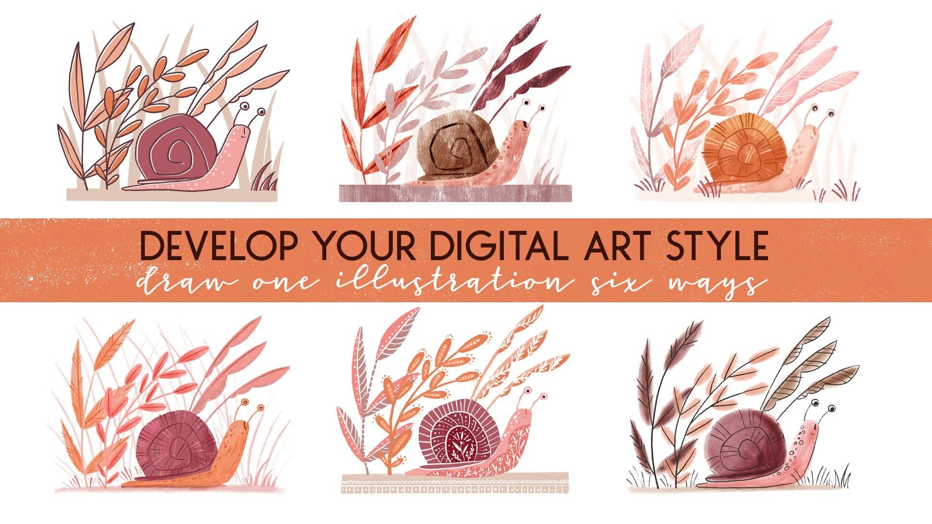 Develop Your Digital Art Style - Draw One Illustration Six Ways by ...