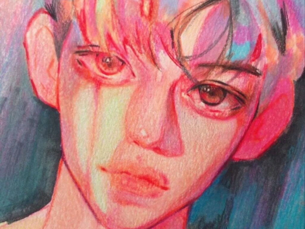 Make Your Own Beautiful, Colorful Fan Art Portraits by Cristina