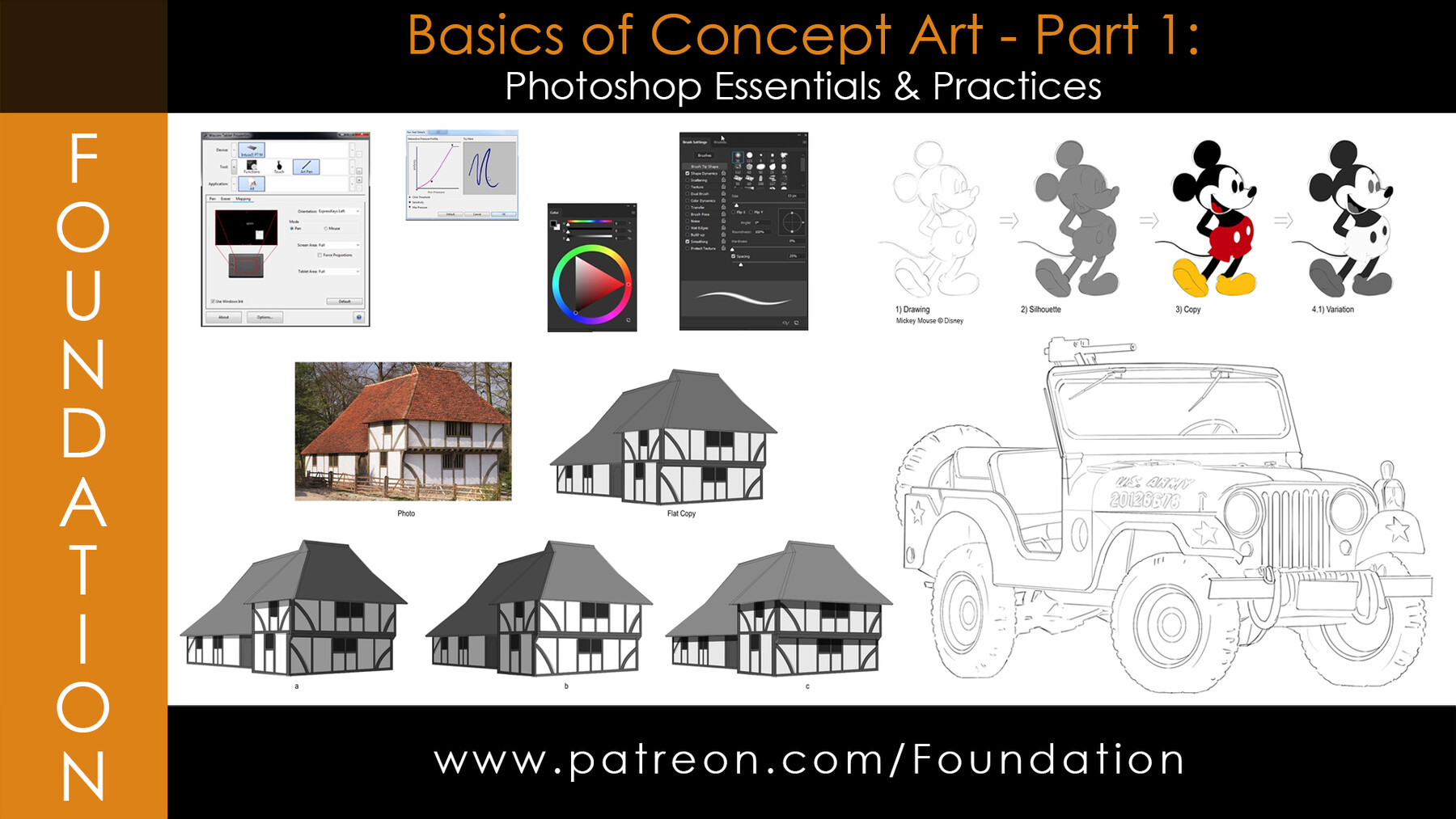 Foundation Patreon - Basics of Concept Art - Part 1 - Photoshop ...