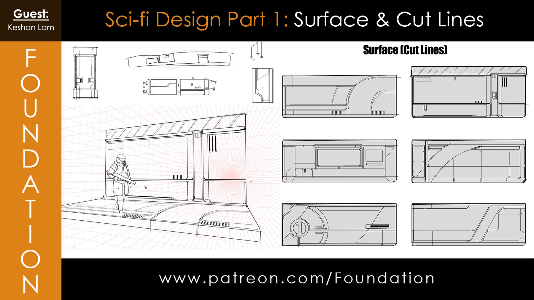 Foundation Patreon - Sci-Fi Design Part 1 - Surface & Cut-Lines by ...