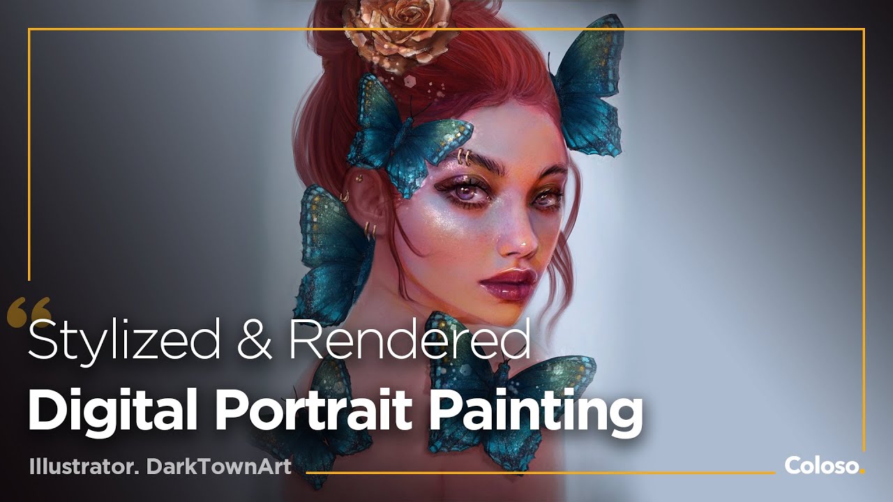 Stylized & Rendered: Digital Portrait Painting [Coloso, DarkTownArt ...