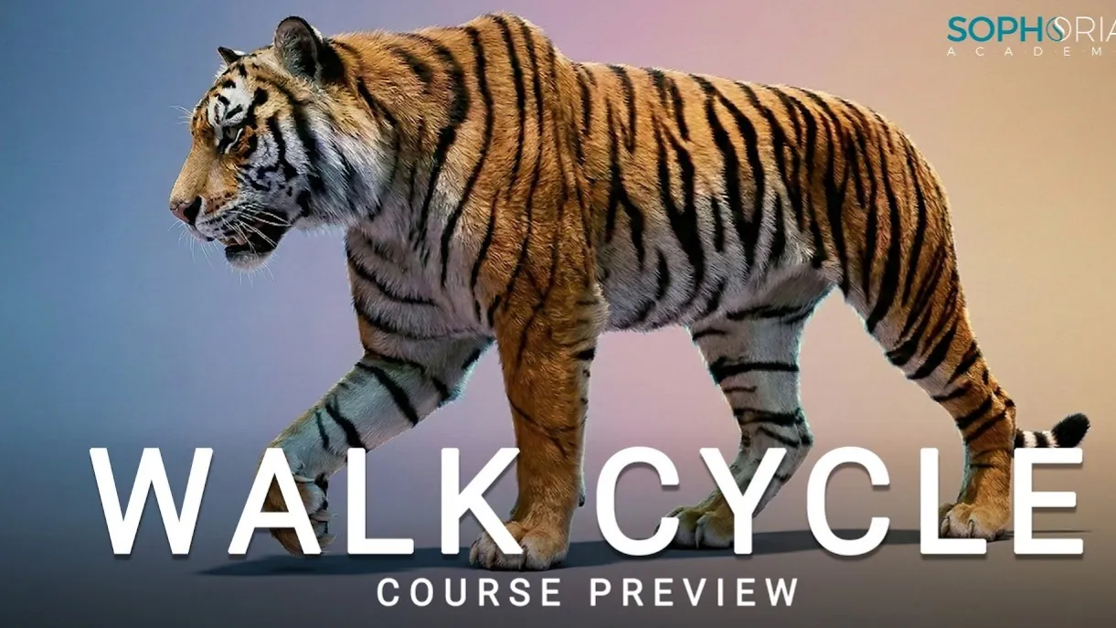 Learn How to Animate a Tiger Walk Cycle by Jonathan Symmonds