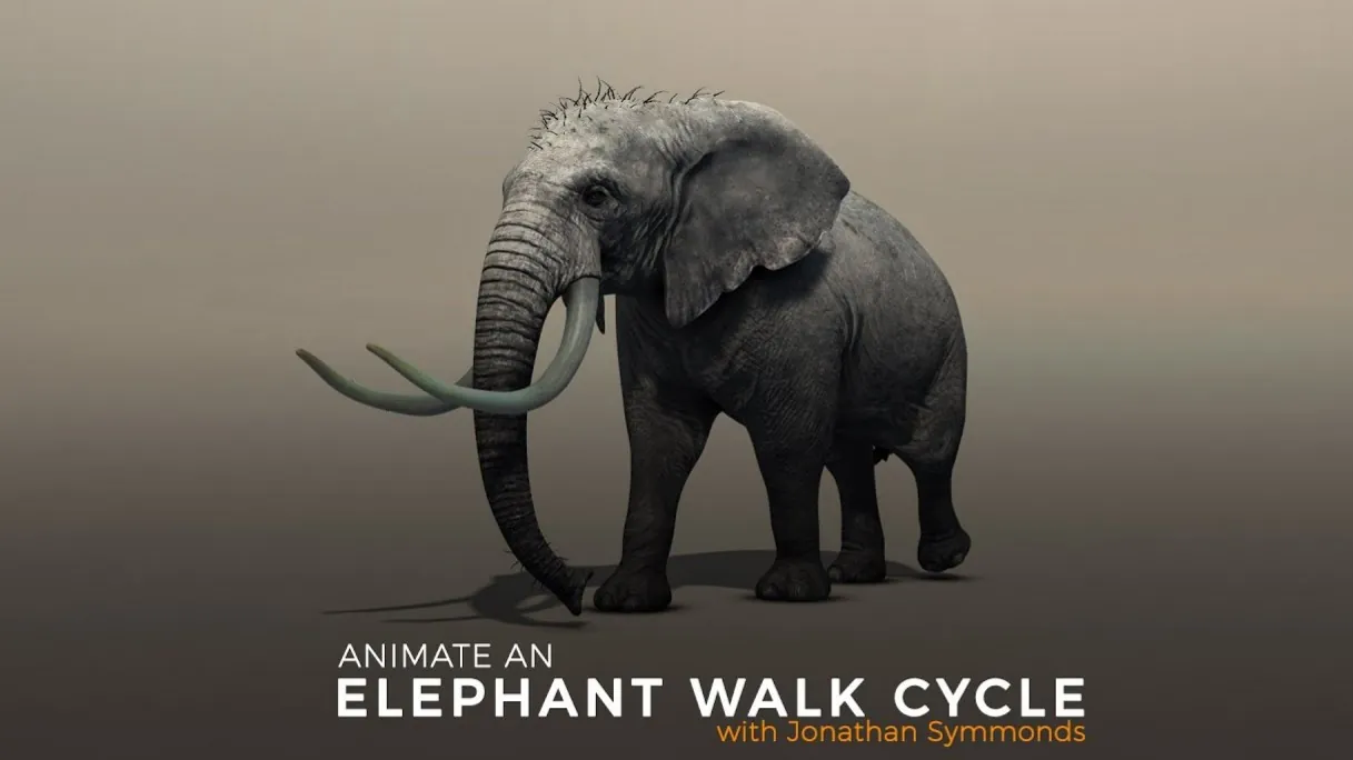 How to Animate an Elephant Walk Cycle in Maya by Jonathan Symmonds