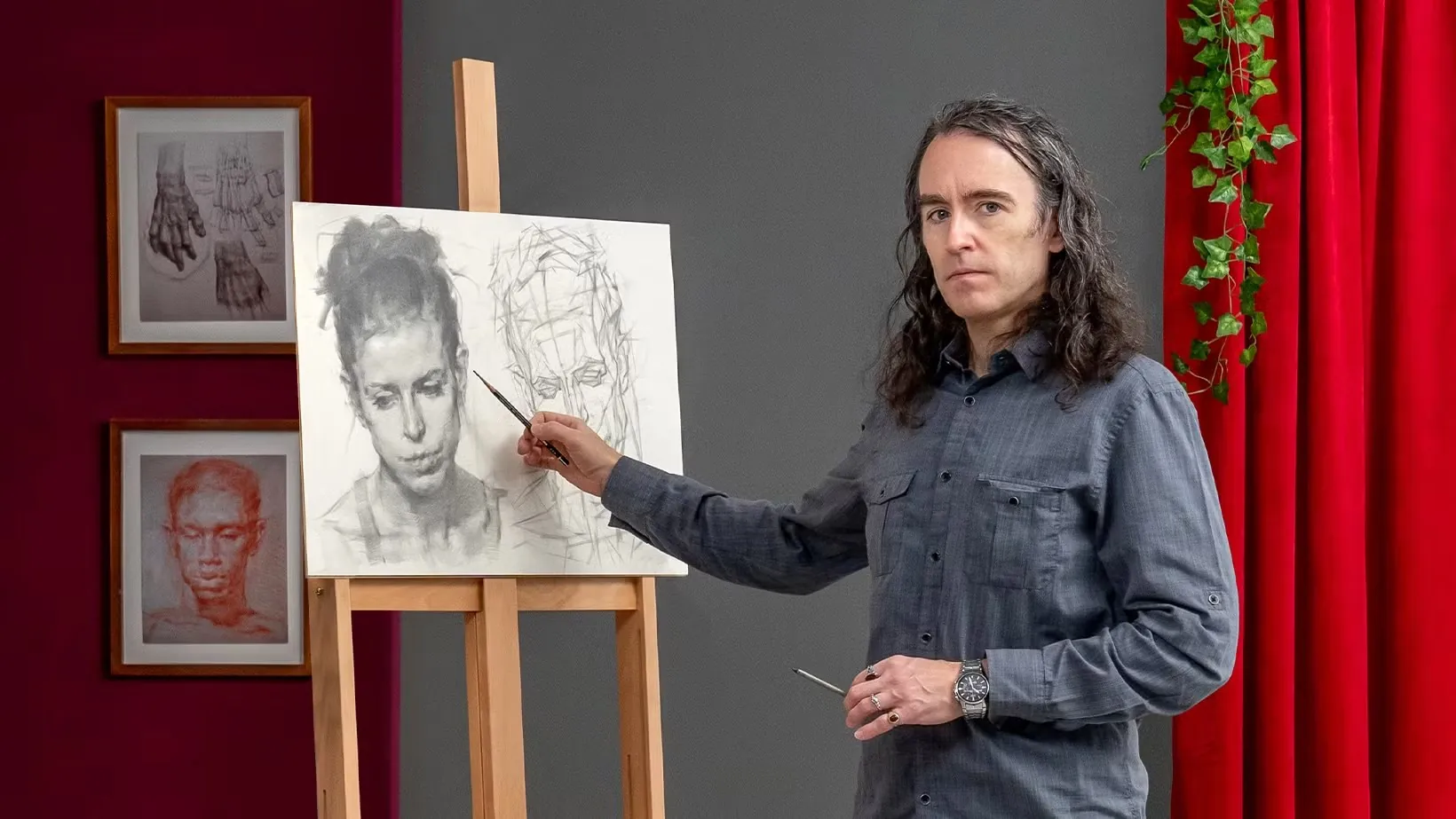 Graphite Drawing Techniques for Planar Portraiture by Dan Thompson