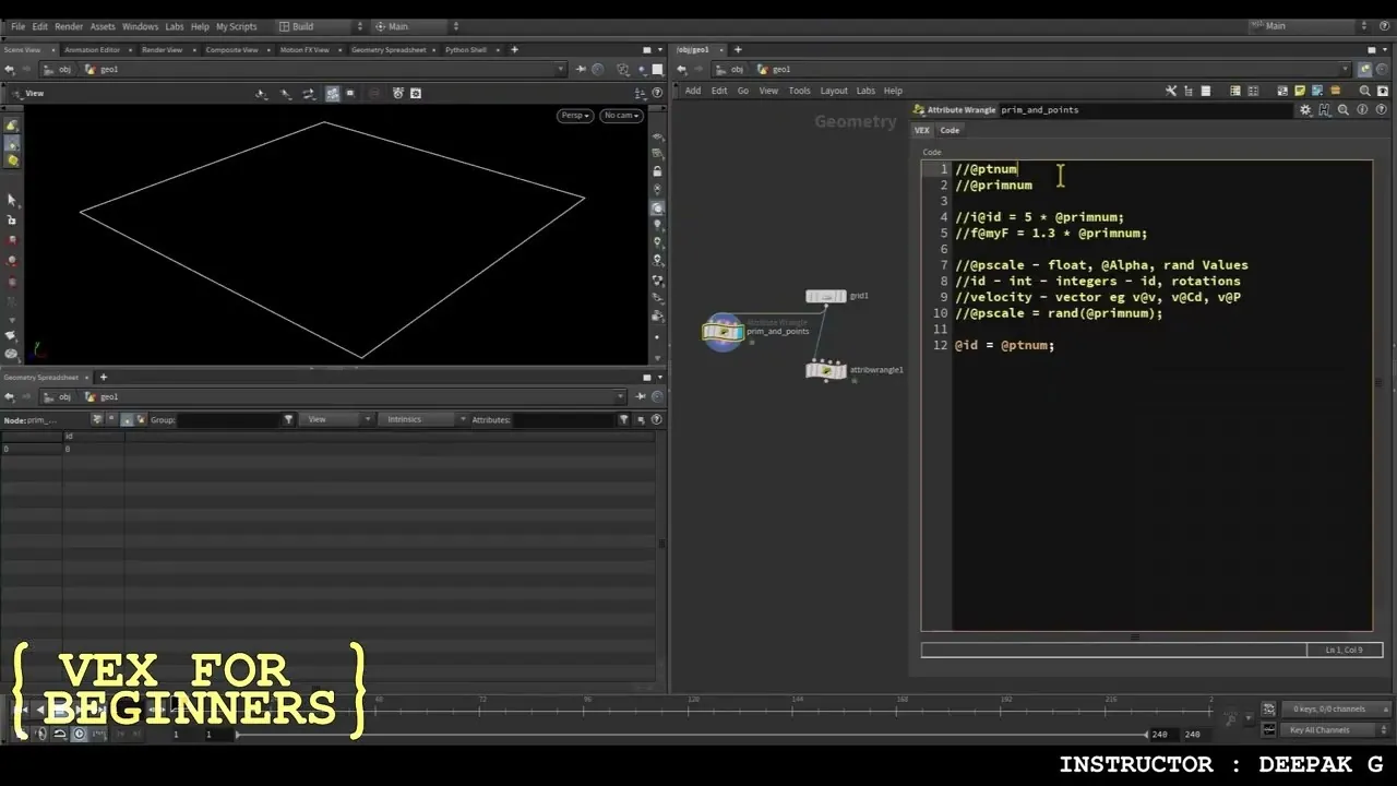 Houdini VEX Programming for Beginners by Deepak Gayan